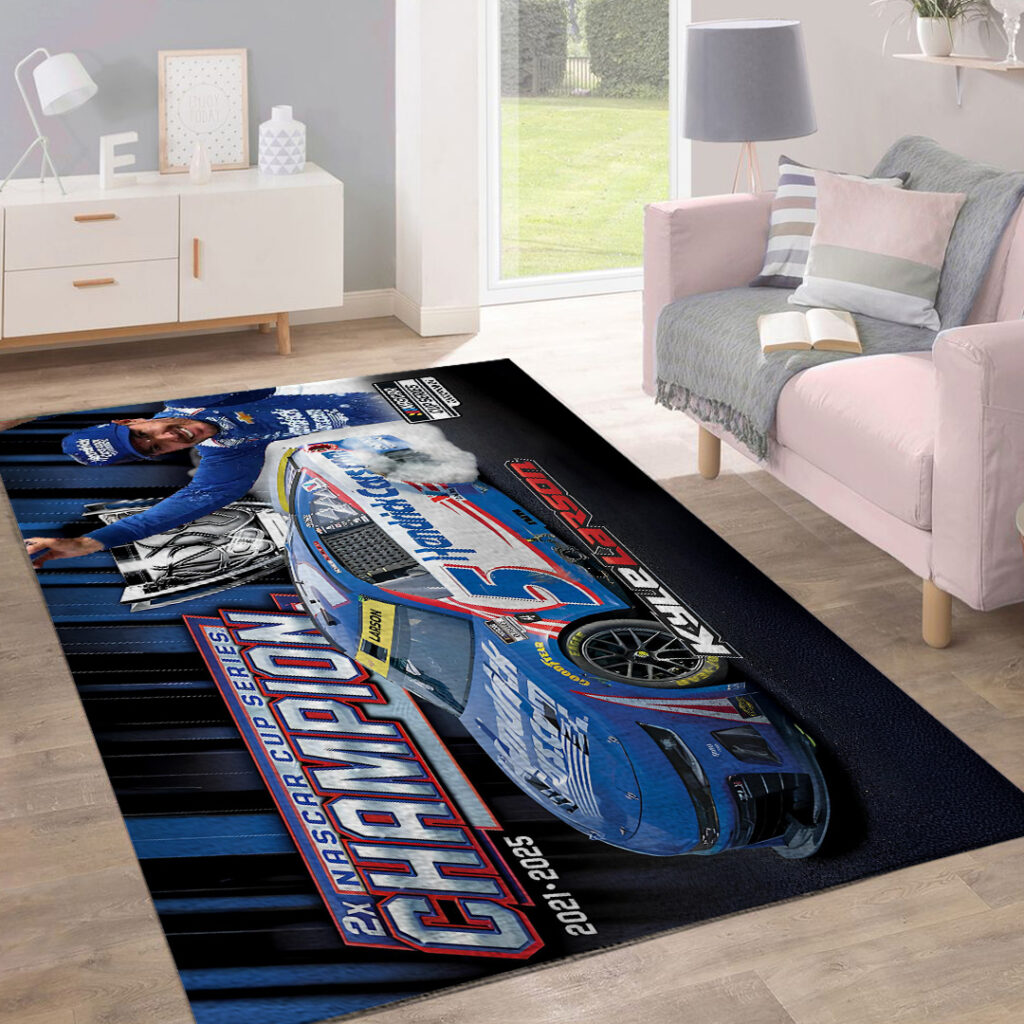 Kyle Larson 2025 NASCAR Cup Series Champion Rectangular Rug ...