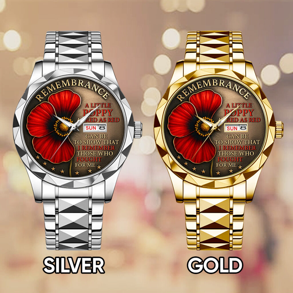 Poppy Remembrance Military Alloy Luxury Quartz Watch – TANTN18438 ...