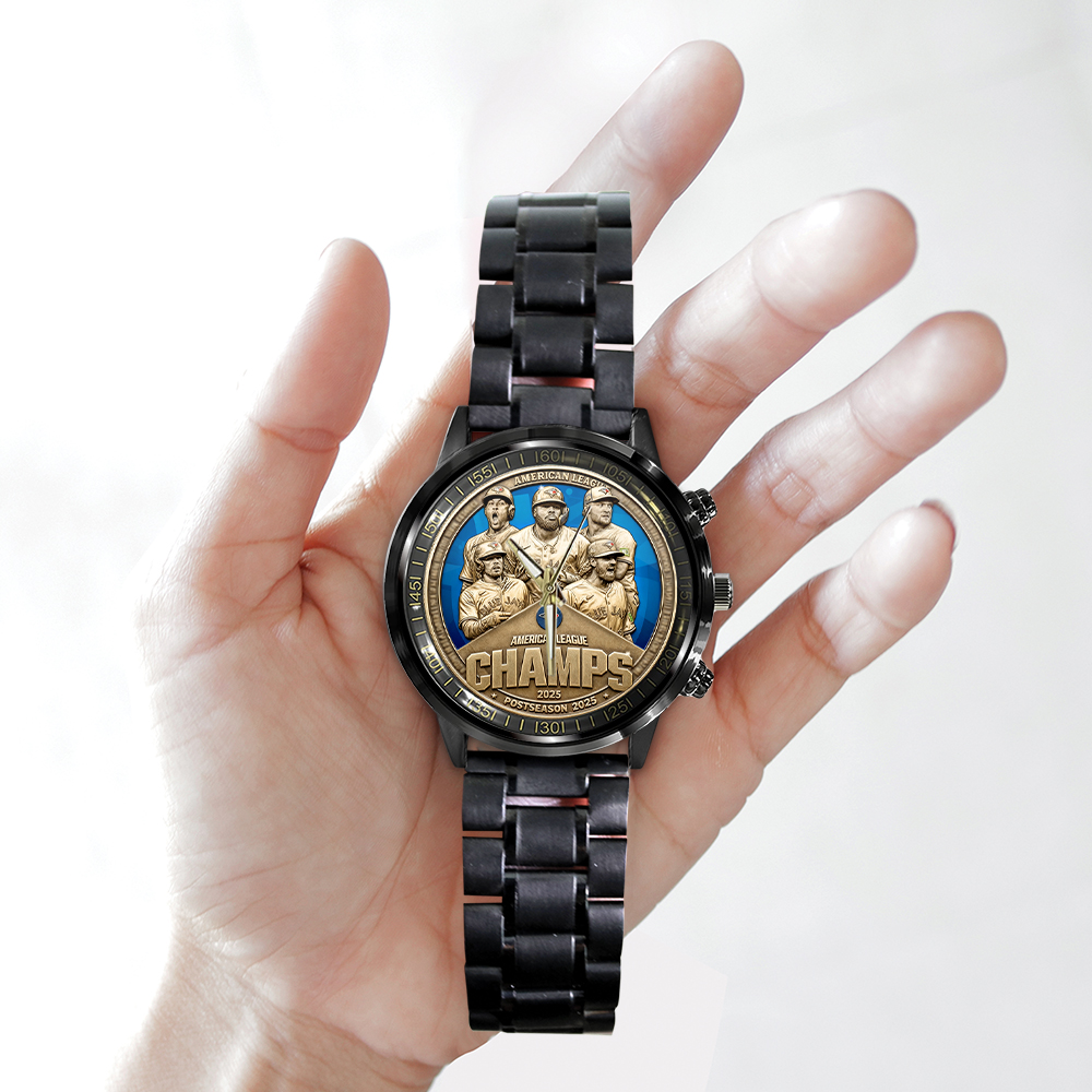 Toronto Blue Jays 2025 American League Champions Black Stainless Steel ...