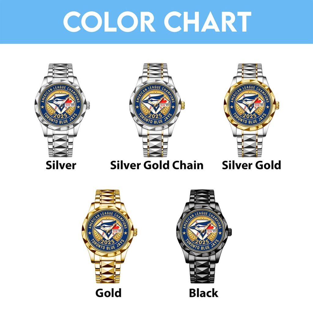 Toronto Blue Jays 2025 American League Champions Alloy Luxury Quartz ...