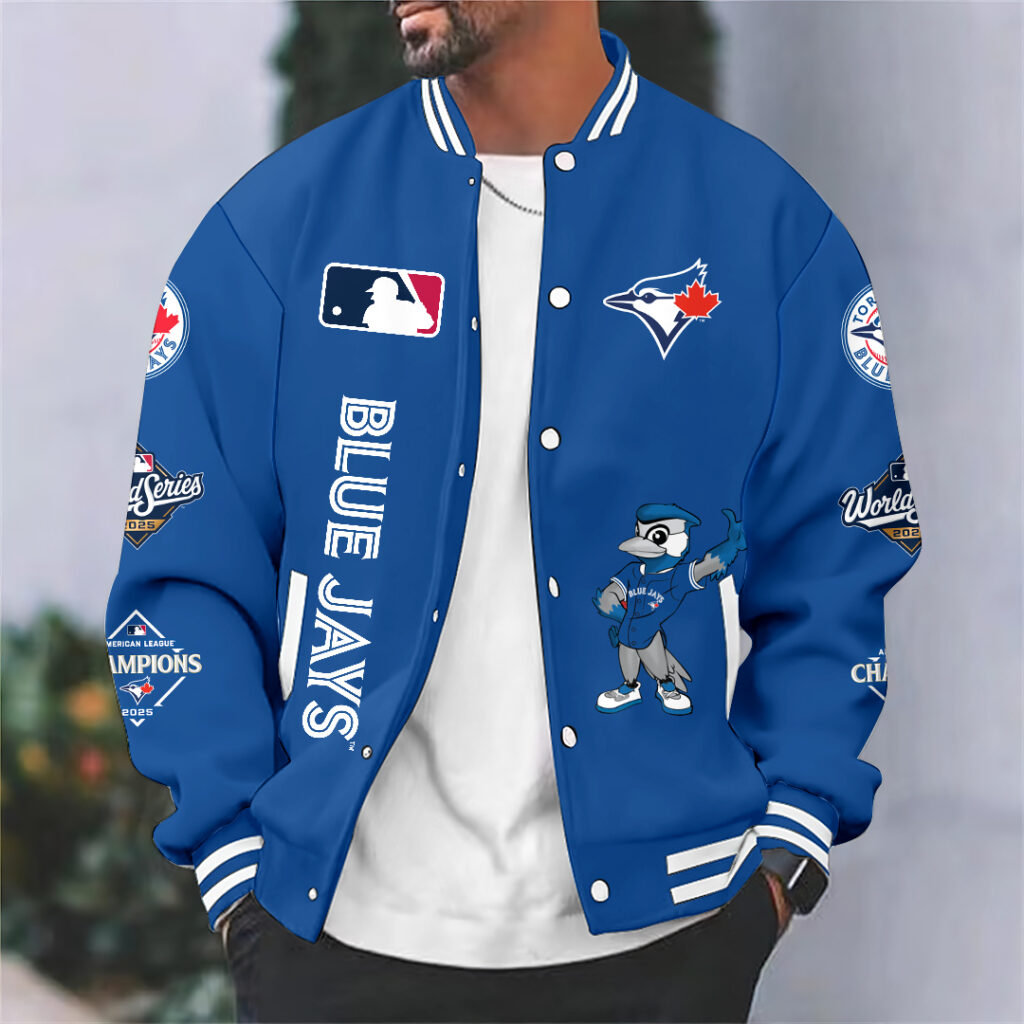 Toronto Blue Jays 2025 American League Champions Varsity Jacket ...