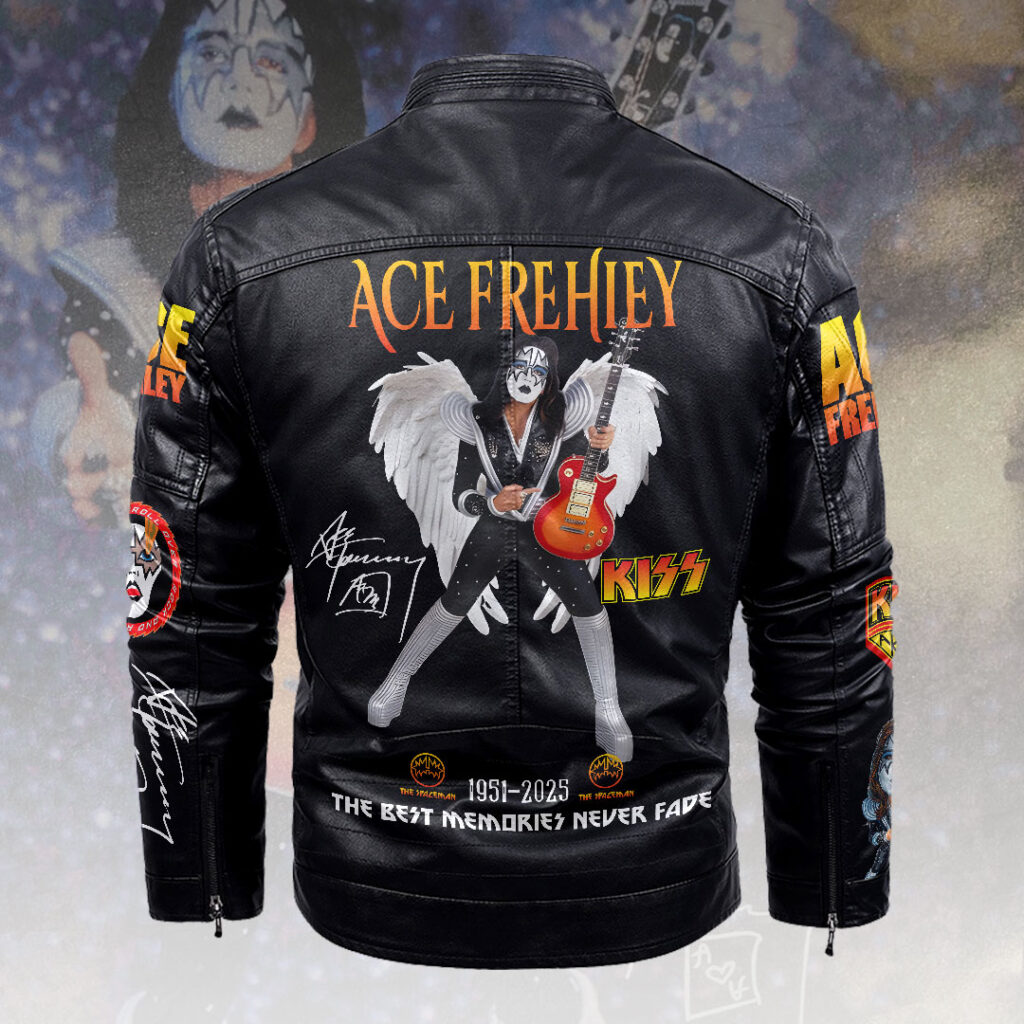 Ace Frehley 2D Leather Yellow Fleece Jacket – HOATT14852 | Gifnestbuys