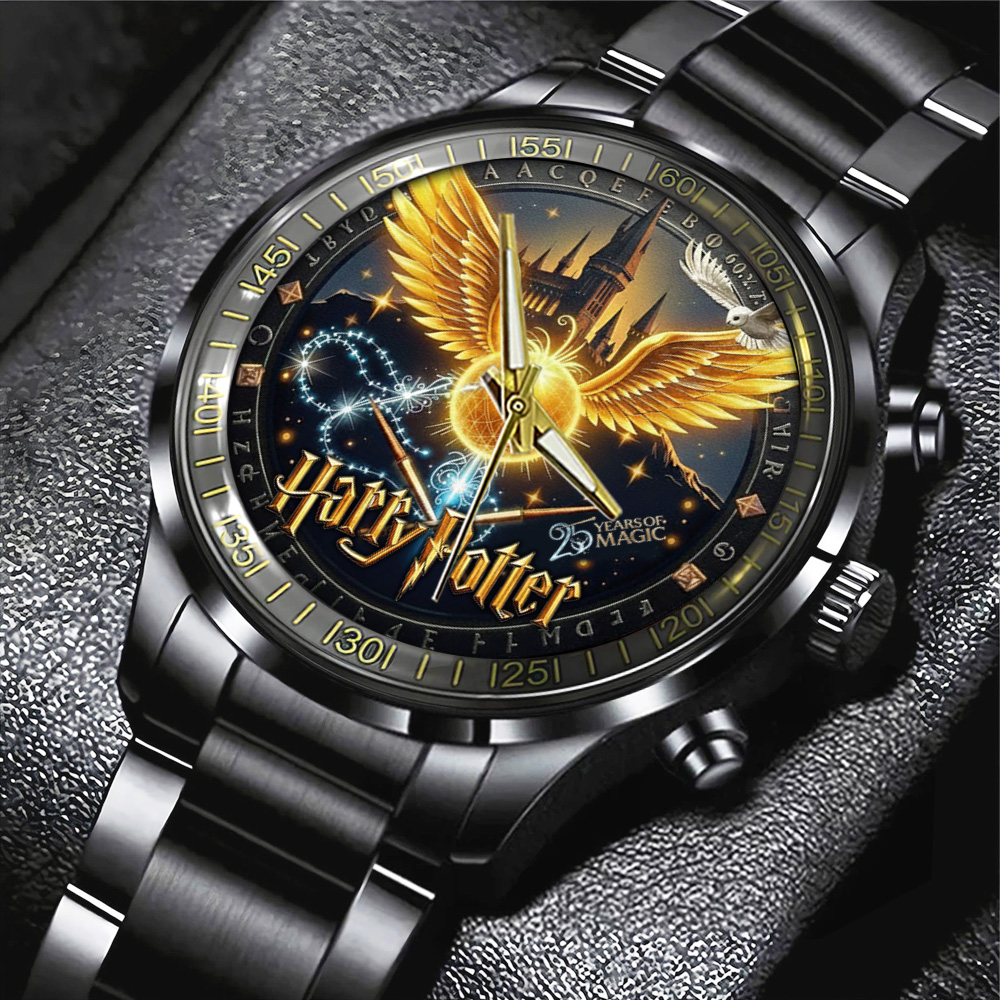 Harry Potter 25th Anniversary 2026 Black Stainless Steel Watch ...