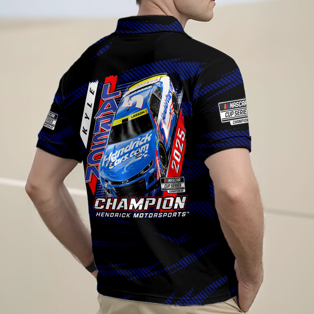 Kyle Larson Nascar Cup Series Champion Zip Polo Shirt – TMTHU2416 ...