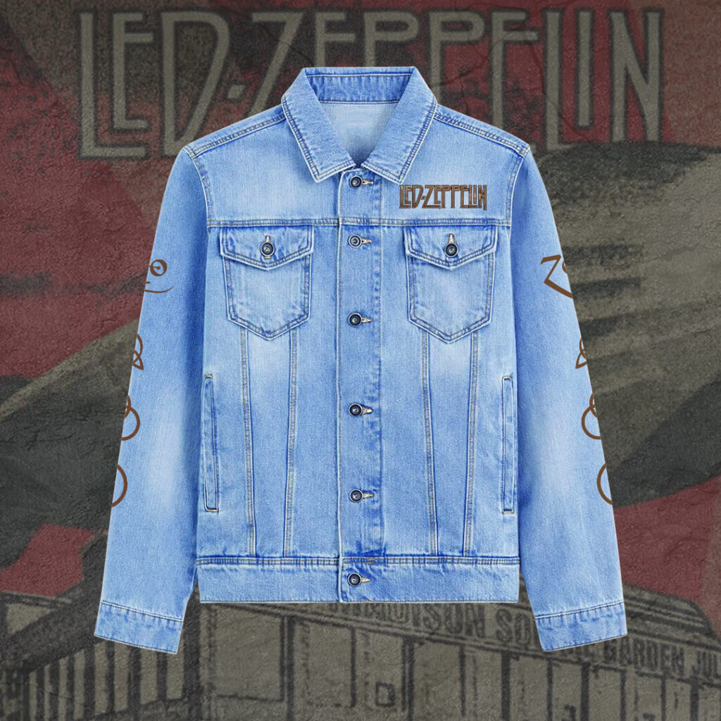 Led Zeppelin 2D Denim Jacket – NGHIAVT6002 | Gifnestbuys