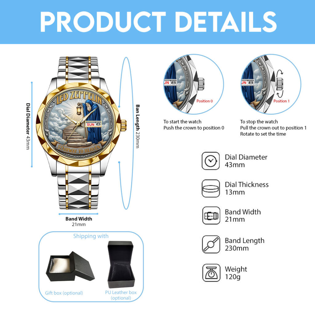 Led Zeppelin Alloy Luxury Quartz Watch – NGHIAVT6149 | Gifnestbuys