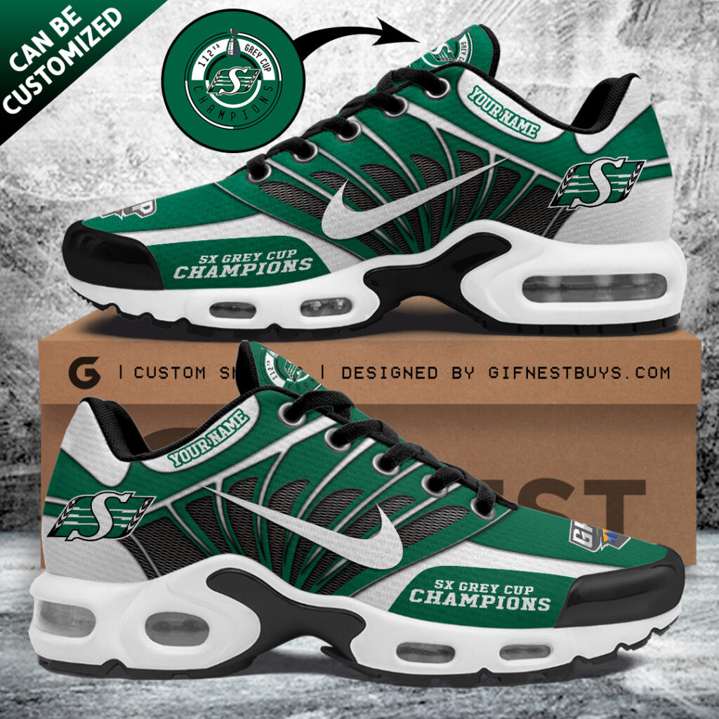 Personalized Saskatchewan Roughriders 2025 Grey Cup Champions Air Max ...
