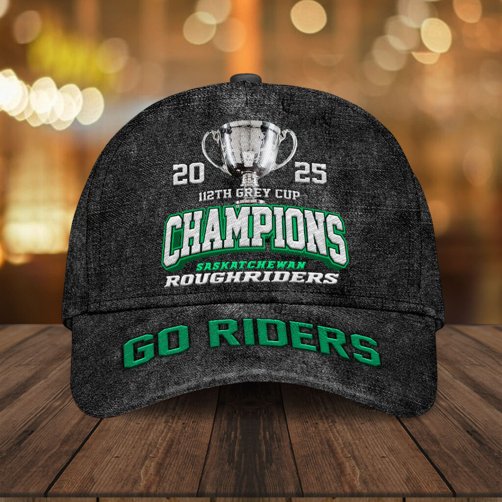 Saskatchewan Roughriders 2025 Grey Cup Champions Classic Cap ...