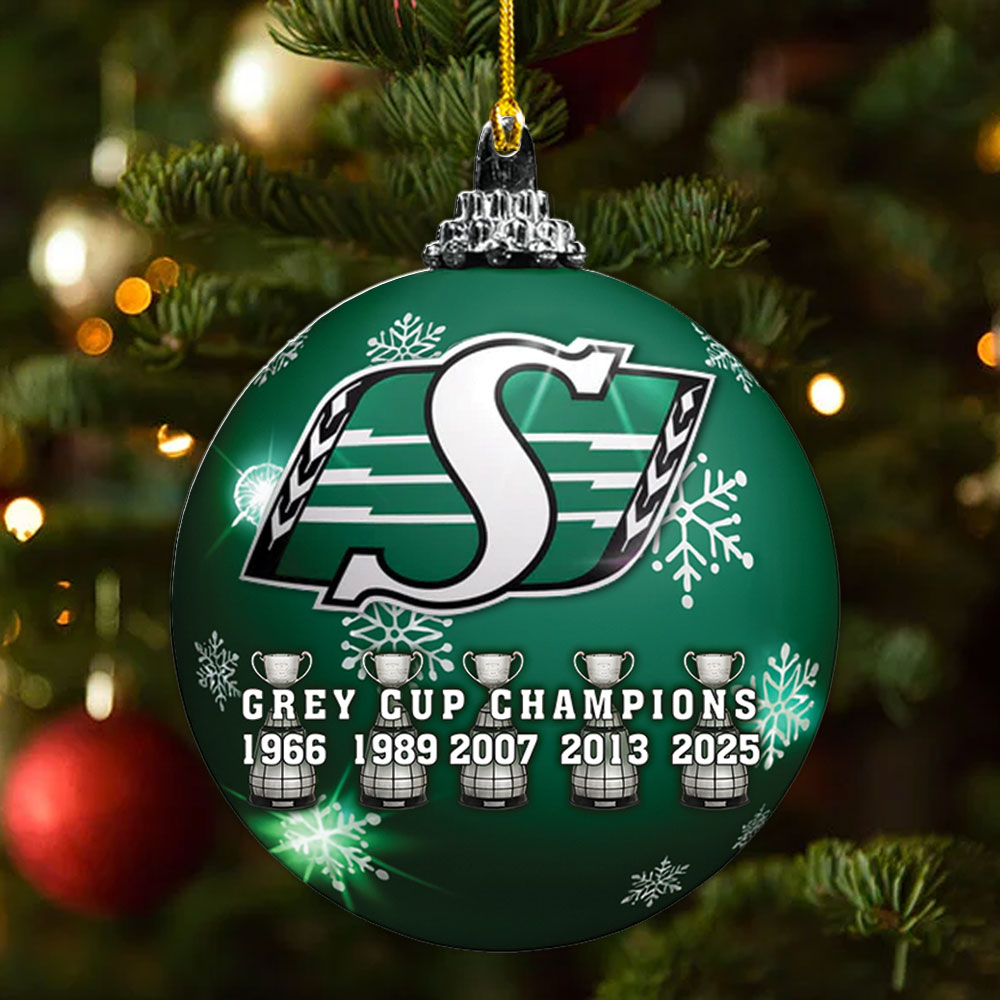 Saskatchewan Roughriders 2025 Grey Cup Champions Custom Shape 2-sided ...
