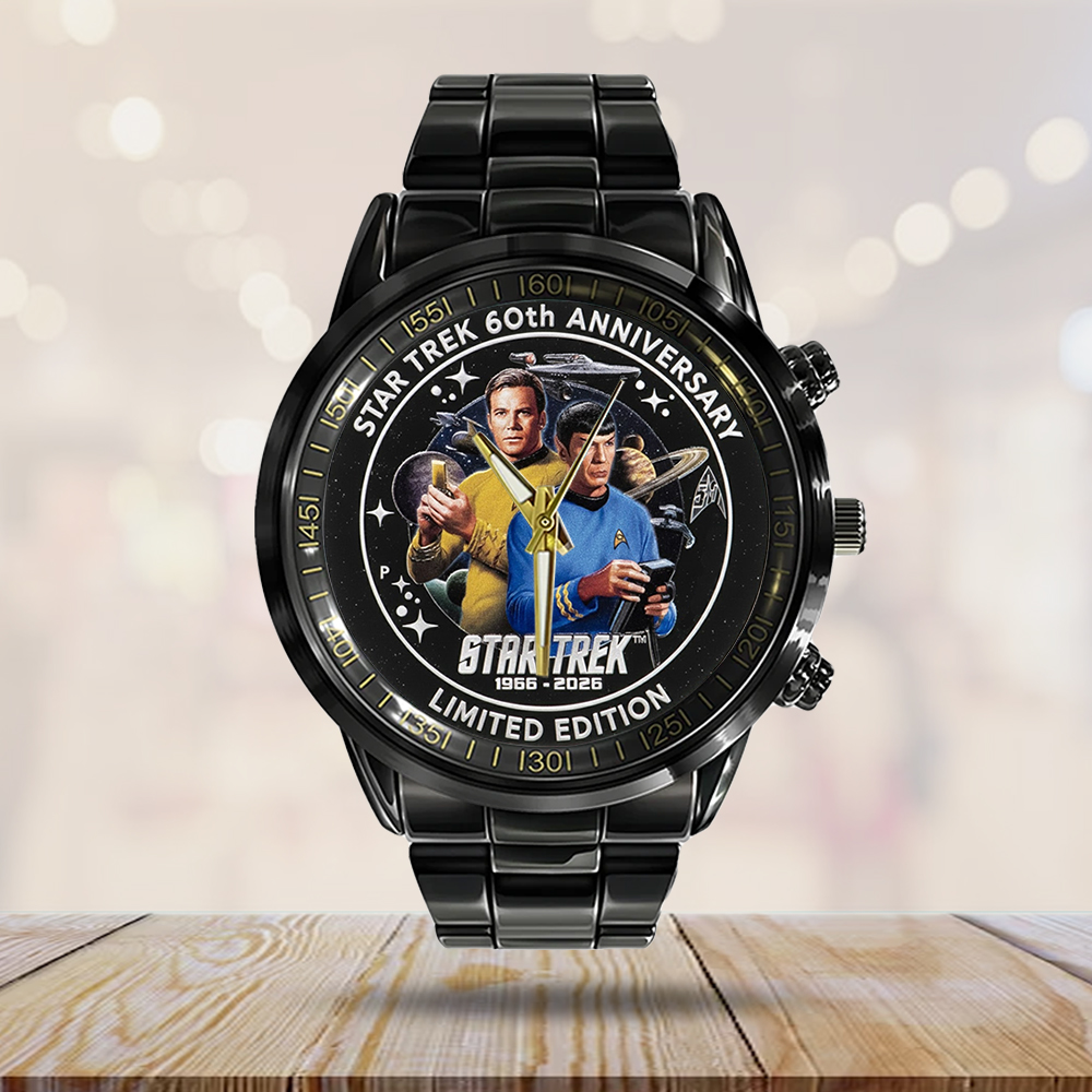 Star Trek 60th Anniversary Black Stainless Steel Watch – TMTHU3009 ...