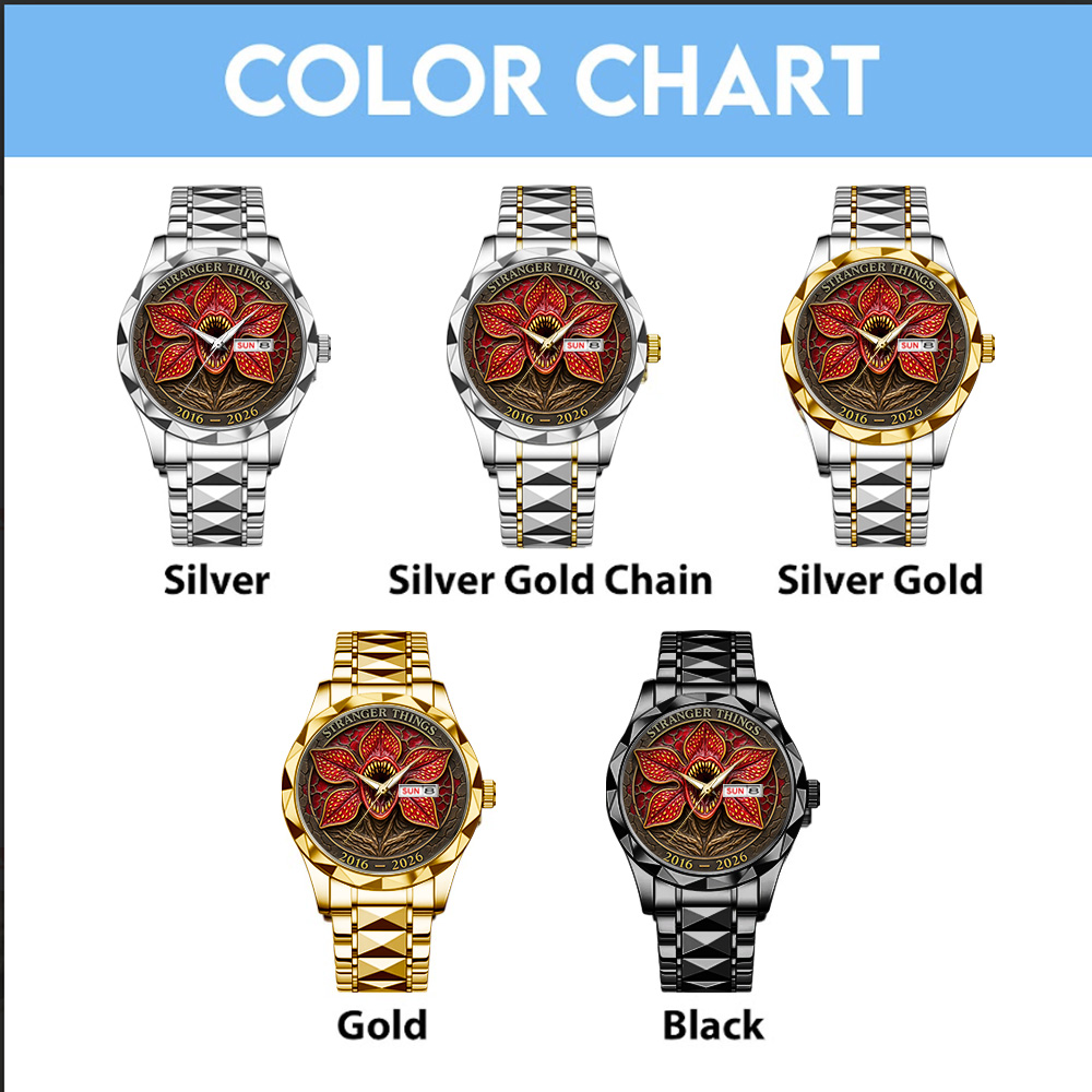 Stranger Things 10th Anniversary 2026 Alloy Luxury Quartz Watch ...