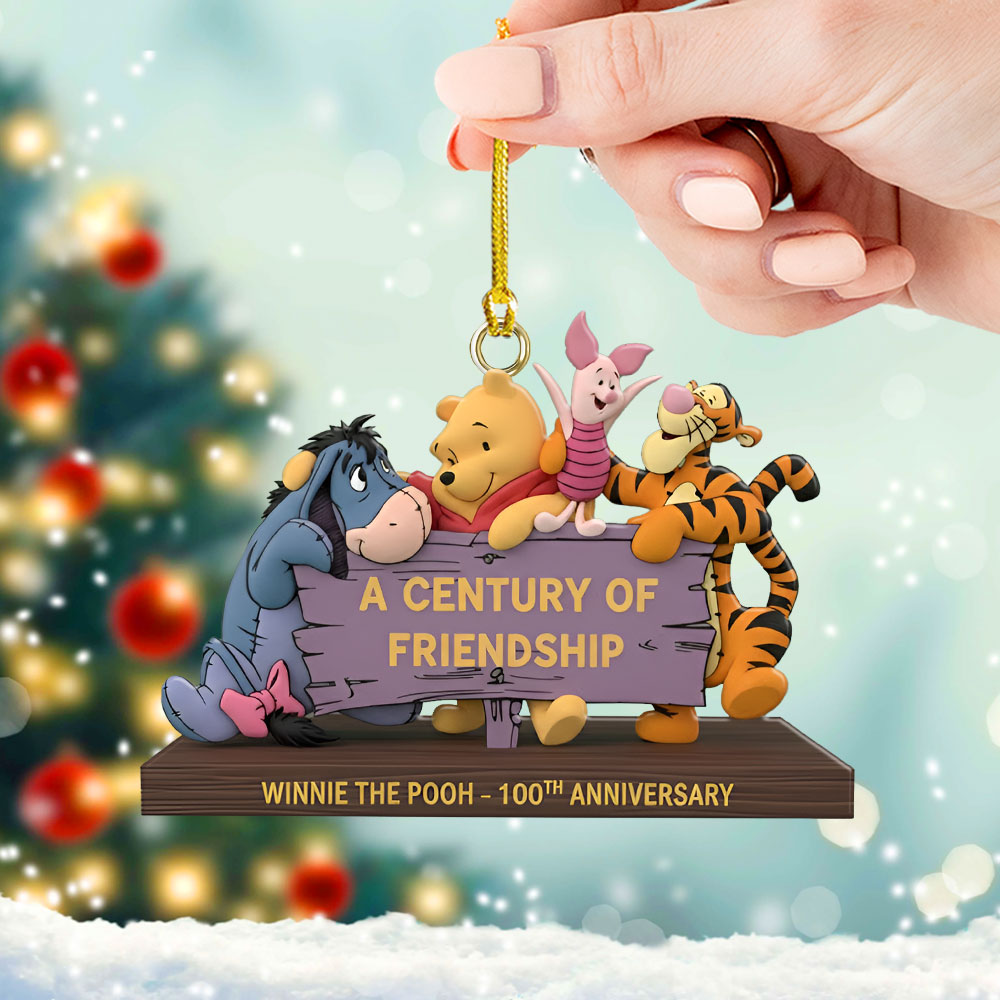 Winnie-the-Pooh 100th Anniversary Custom Shape 2-sided Acrylic Ornament ...