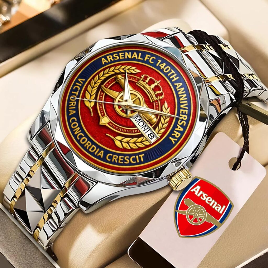 Arsenal FC 140th Anniversary Alloy Luxury Quartz Watch – HOATT15708 ...