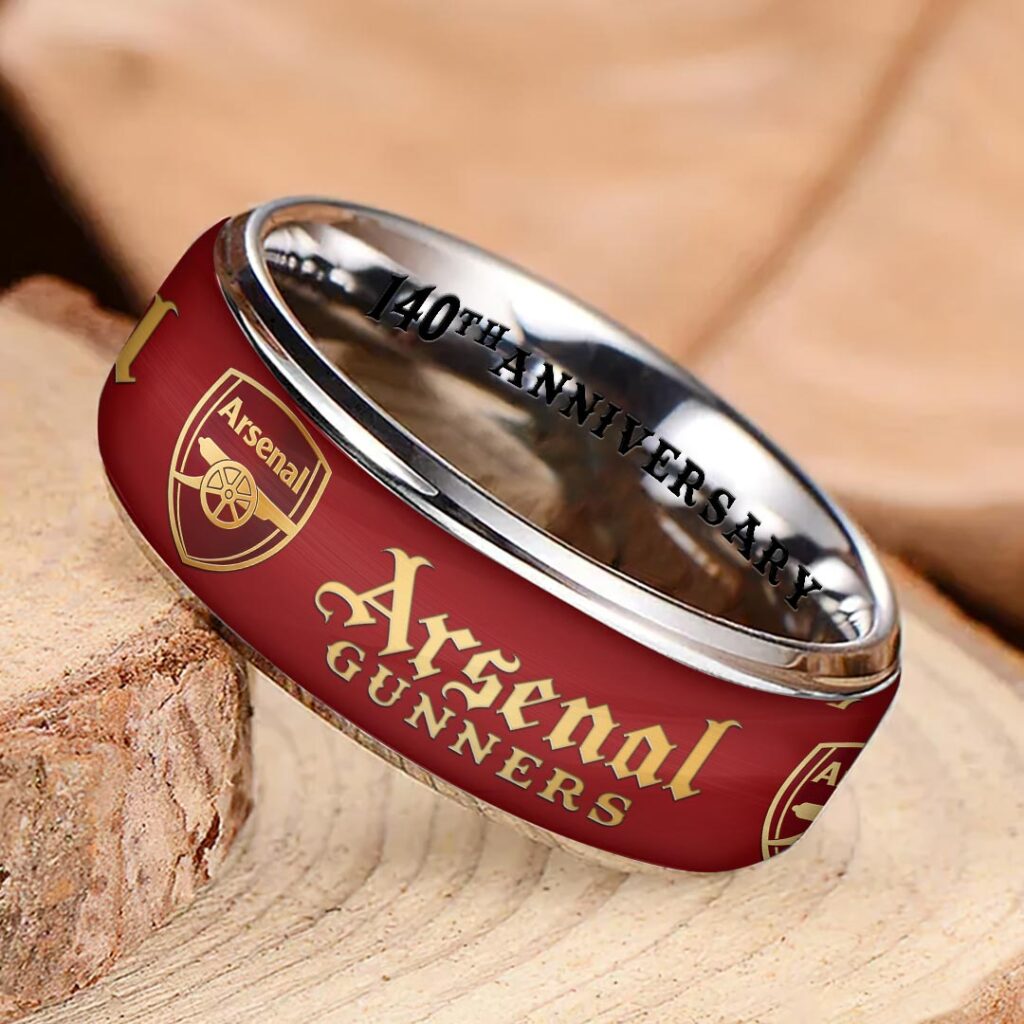Arsenal FC 140th Anniversary Custom Alloy Ring – HOATT16040 | Gifnestbuys