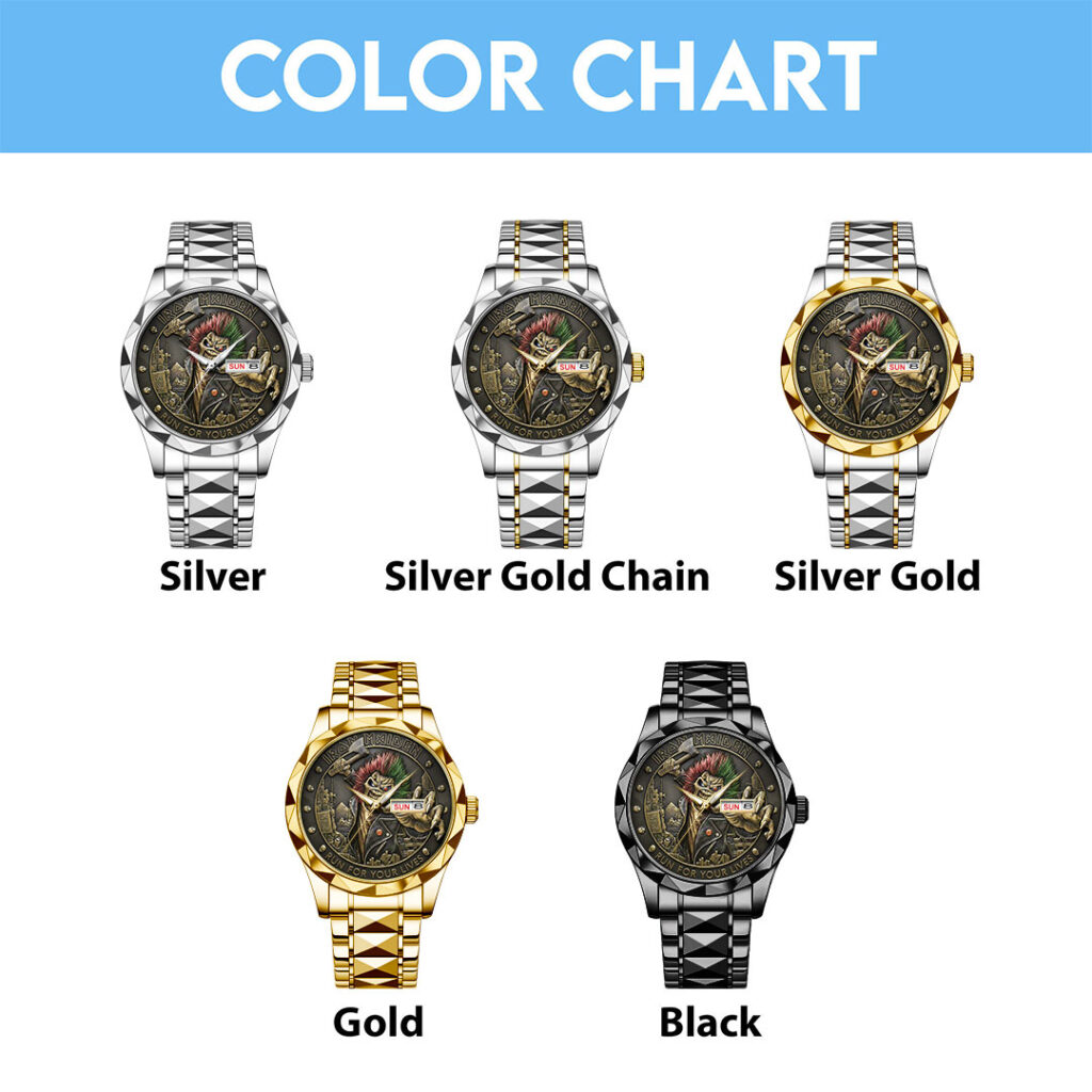 Iron Maiden Alloy Luxury Quartz Watch – GNENEW817 | Gifnestbuys