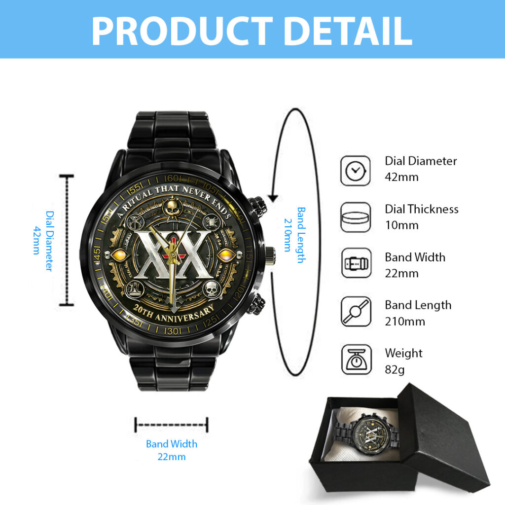 Ghost Band 20th Anniversary 2026 Black Stainless Steel Watch ...
