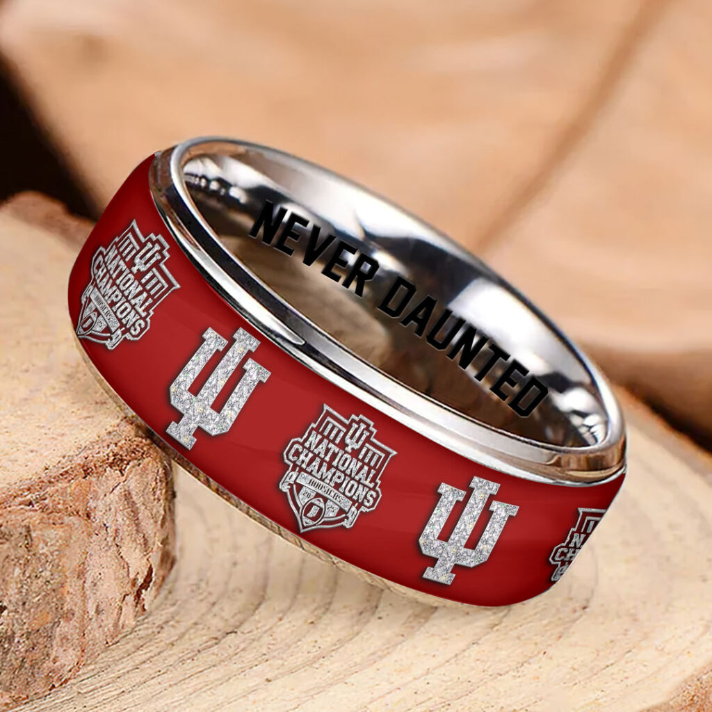 Indiana Hoosiers Football 2025 National Champions Custom Alloy Ring ...