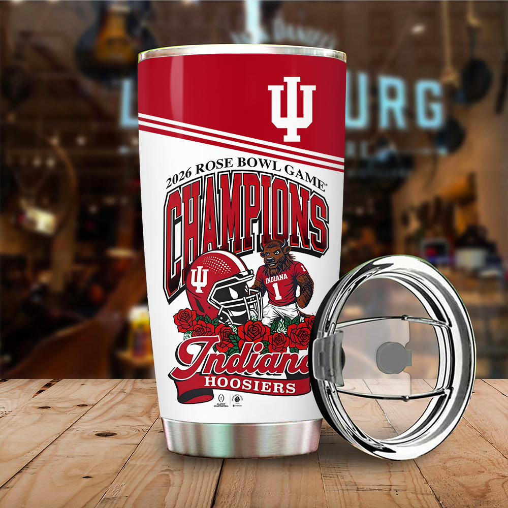 Indiana Hoosiers Football 2026 Rose Bowl Champions Tumbler Cup ...