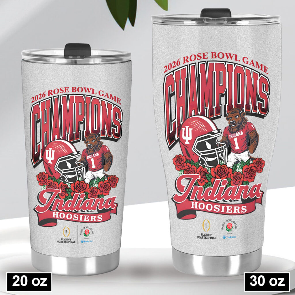 Indiana Hoosiers Football 2026 Rose Bowl Champions Tumbler Cup ...