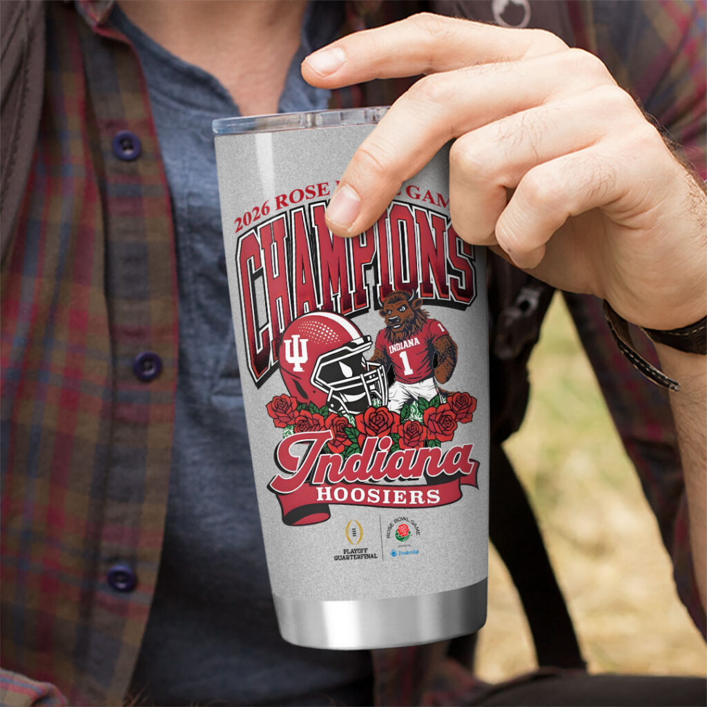 Indiana Hoosiers Football 2026 Rose Bowl Champions Tumbler Cup ...