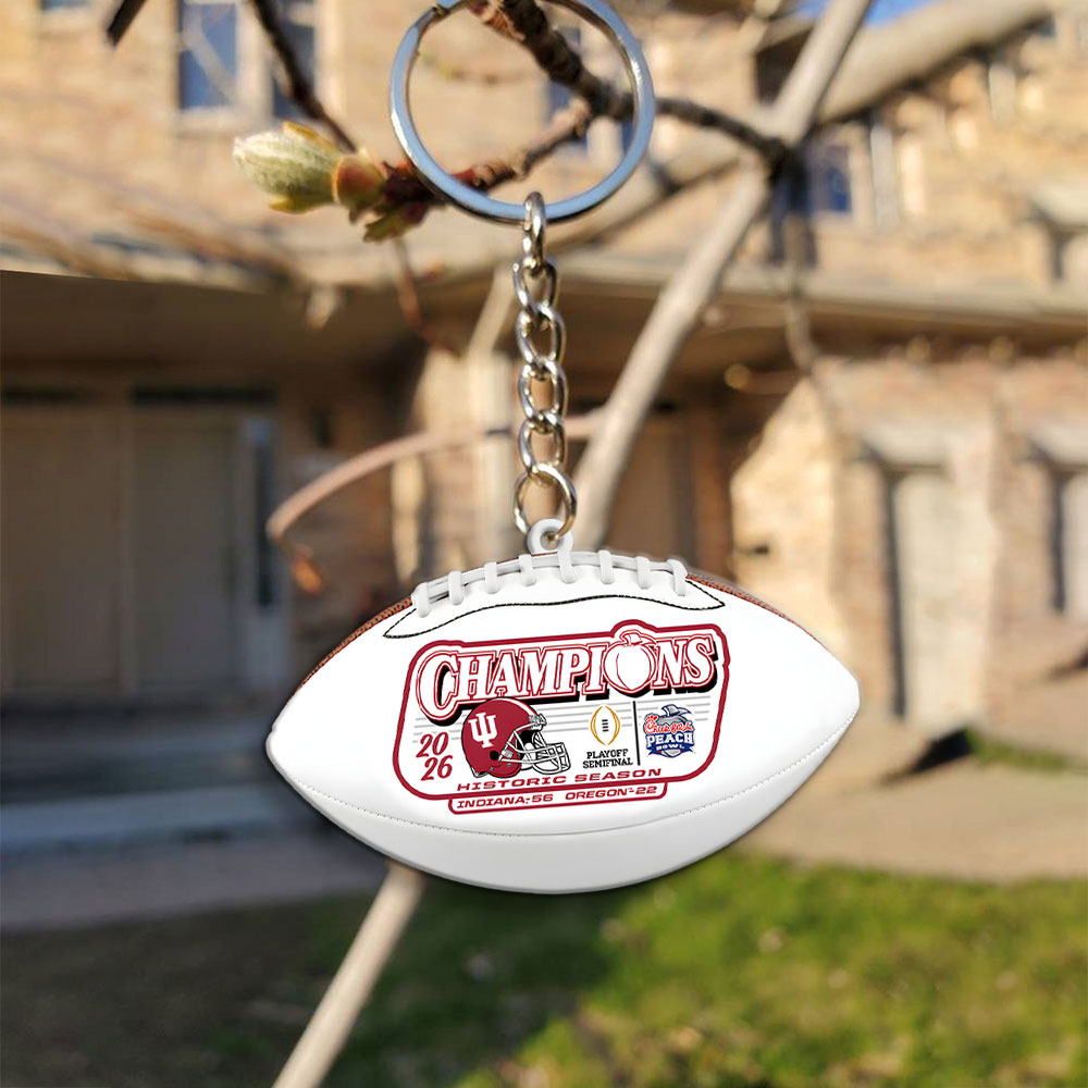 Indiana Hoosiers Football Peach Bowl Champions Custom Shape 2-sided ...