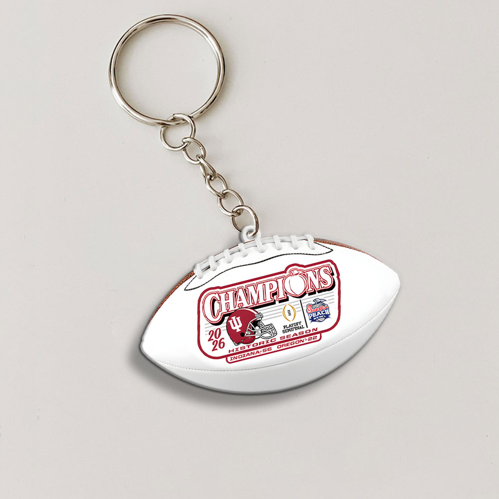 Indiana Hoosiers Football Peach Bowl Champions Custom Shape 2-sided ...