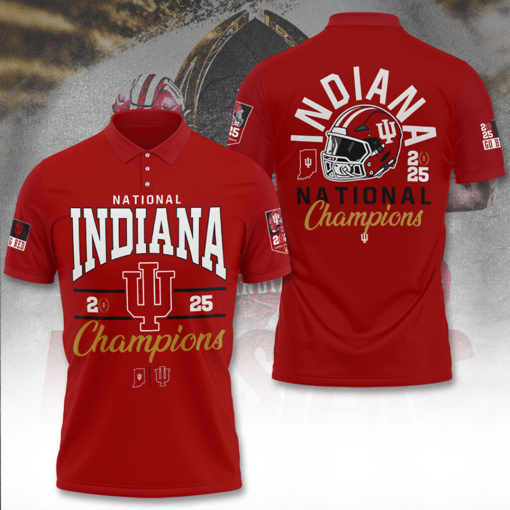Indiana Hoosiers Football 2025 National Champions 3D Apparel ...