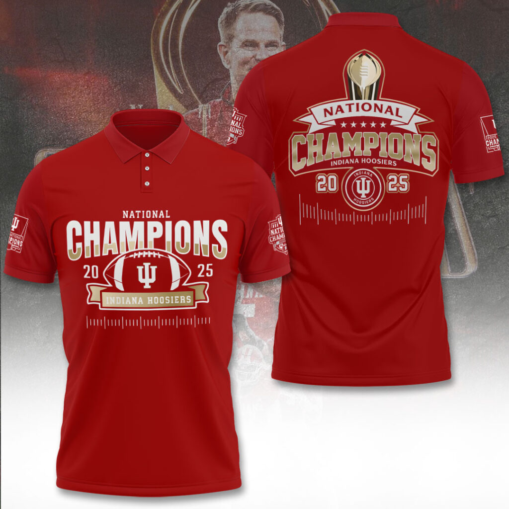 Indiana Hoosiers Football 2025 National Champions 3D Apparel ...