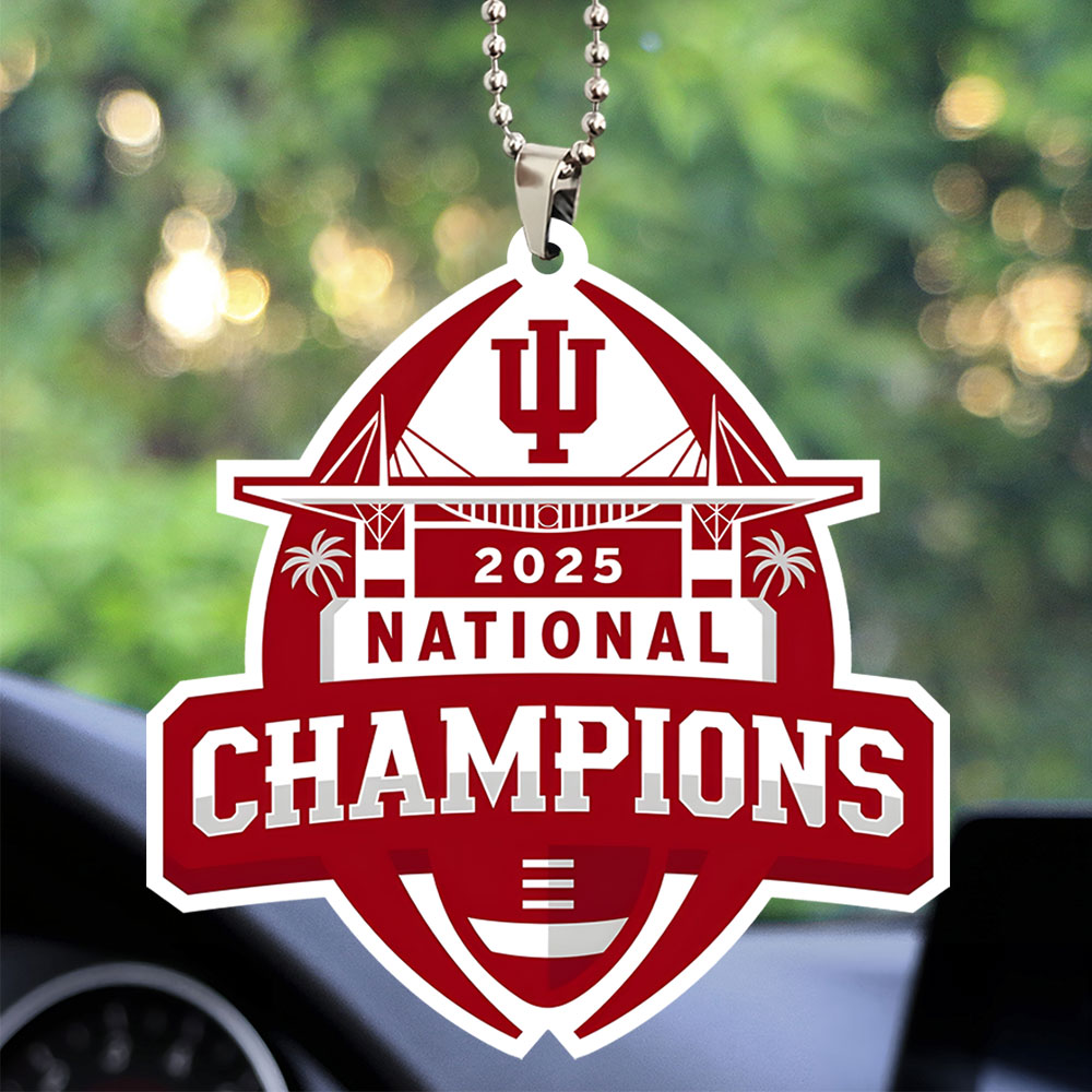 Indiana Hoosiers Football 2025 National Champions Custom shape 2-sided ...