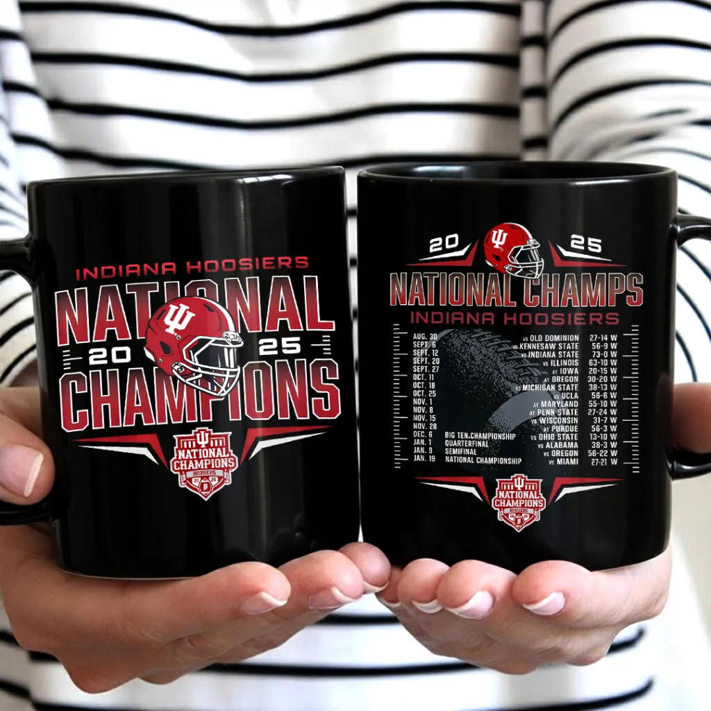 Indiana Hoosiers Football 2025 National Champions 3D Apparel ...