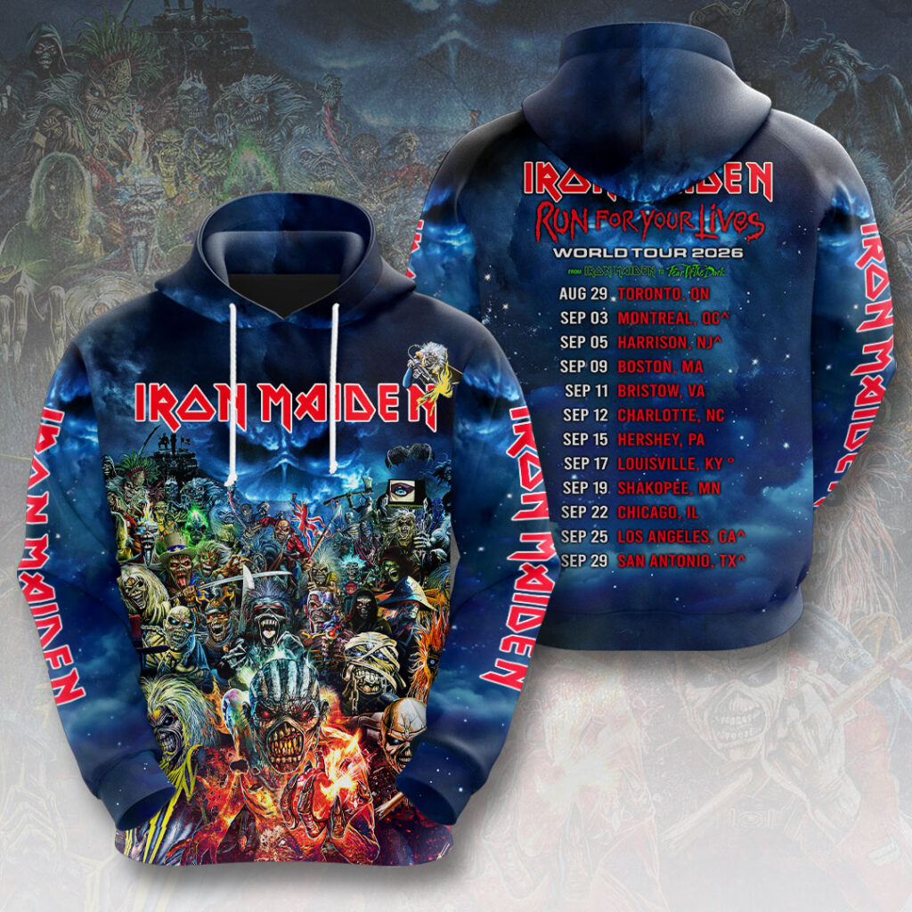 Iron Maiden 2026 World Tour 3D Apparel – HOATT15495 | Gifnestbuys