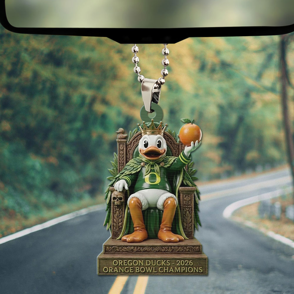 Oregon Ducks Football 2026 Orange Bowl Champions Custom shape 2-sided ...