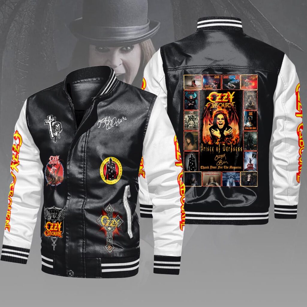 Ozzy Osbourne Leather Bomber Jacket – HOATT15948 | Gifnestbuys