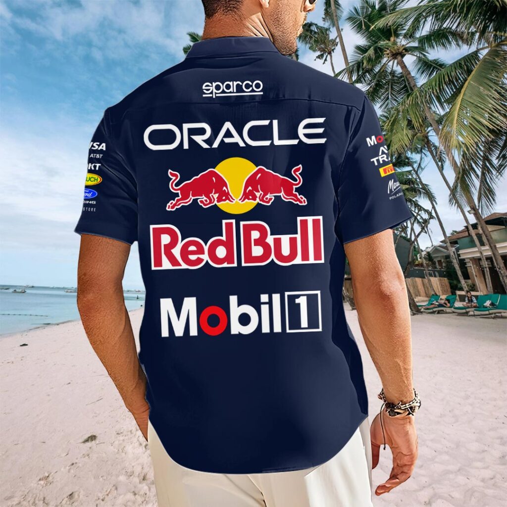 Red Bull Racing x Max Verstappen 2026 Short Sleeve Button-Down Shirt ...