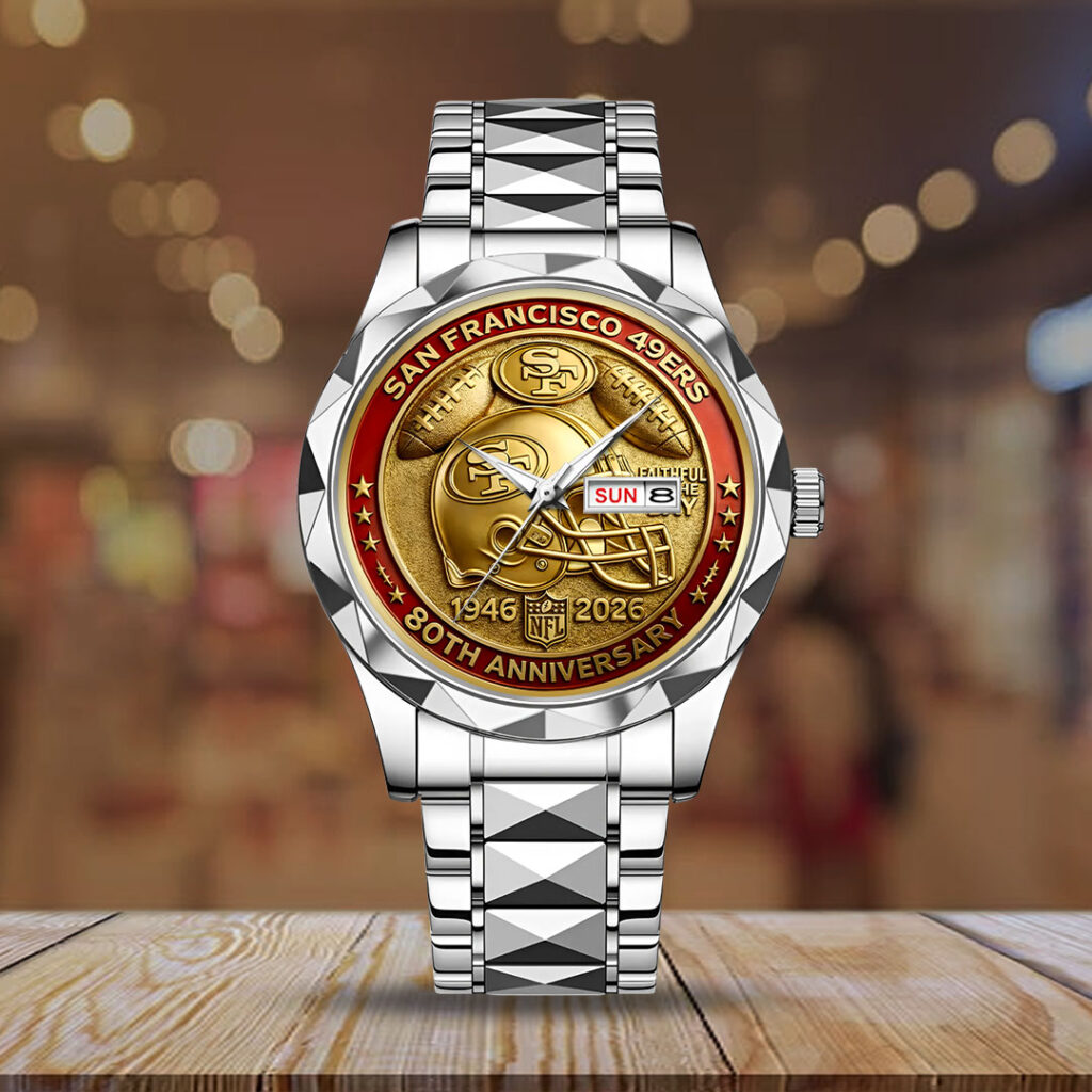 San Francisco 49ers 80th Anniversary Alloy Luxury Quartz Watch ...