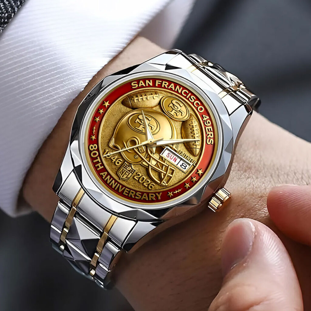 San Francisco 49ers 80th Anniversary Alloy Luxury Quartz Watch ...