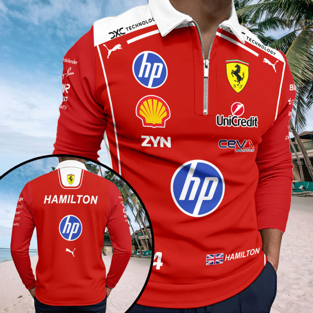 Scuderia Ferrari x Lewis Hamilton 2026 Zip Polo Shirt – HOATT15773 ...