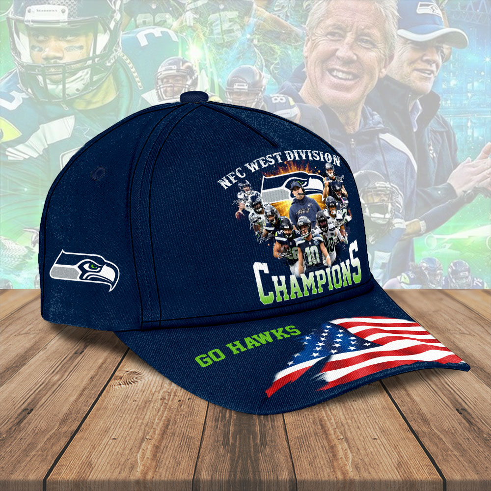Seattle Seahawks 2025 NFC West Champions Classic Cap – HOATT15843 ...