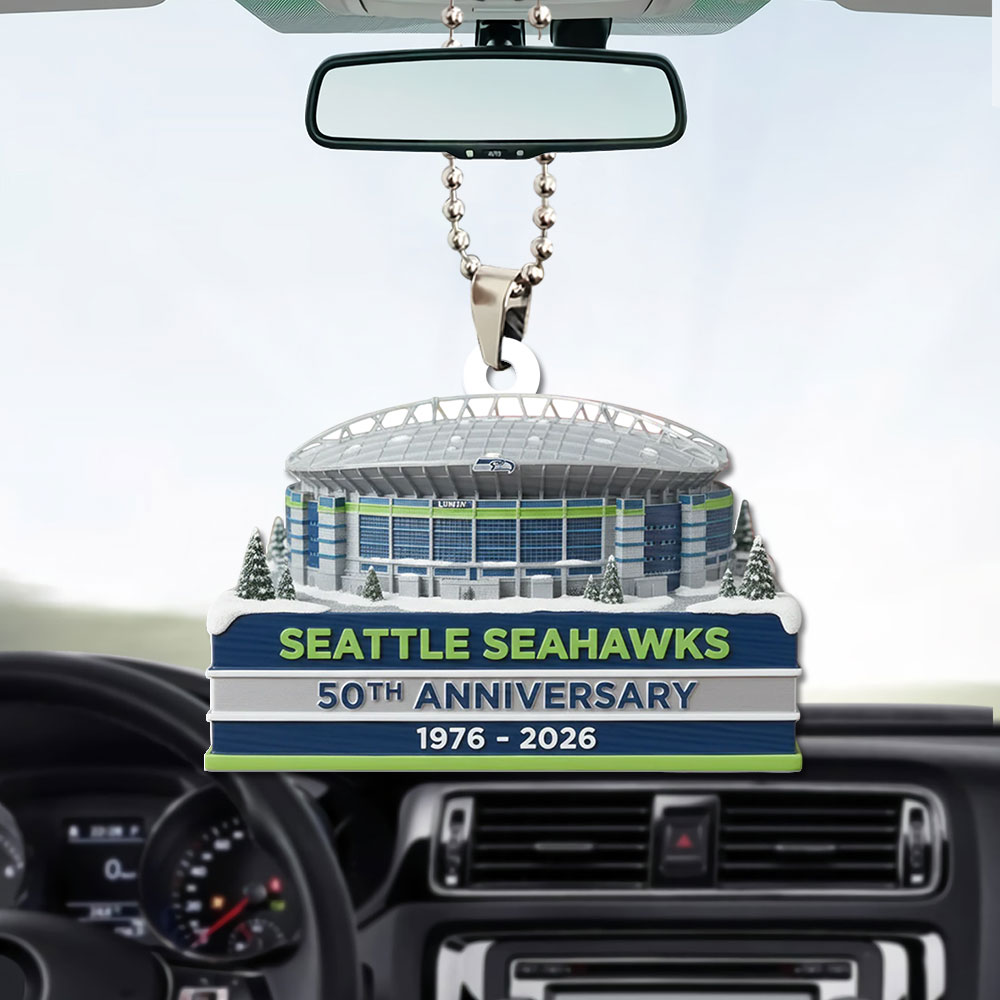 Seattle Seahawks 50th Anniversary 2026 Custom shape 2-sided Acrylic Car ...