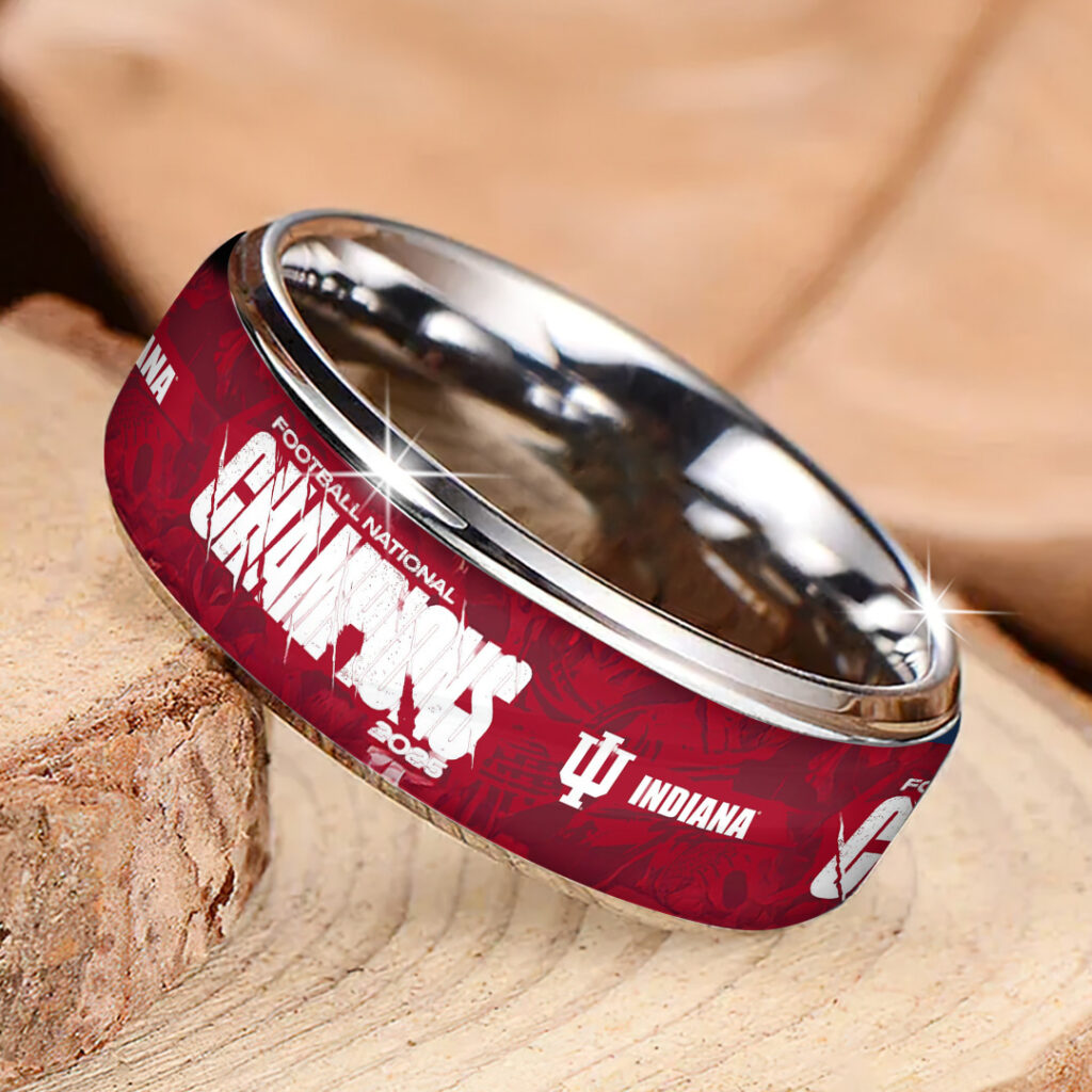 Indiana Hoosiers Football 2025 National Champions Custom Alloy Ring ...
