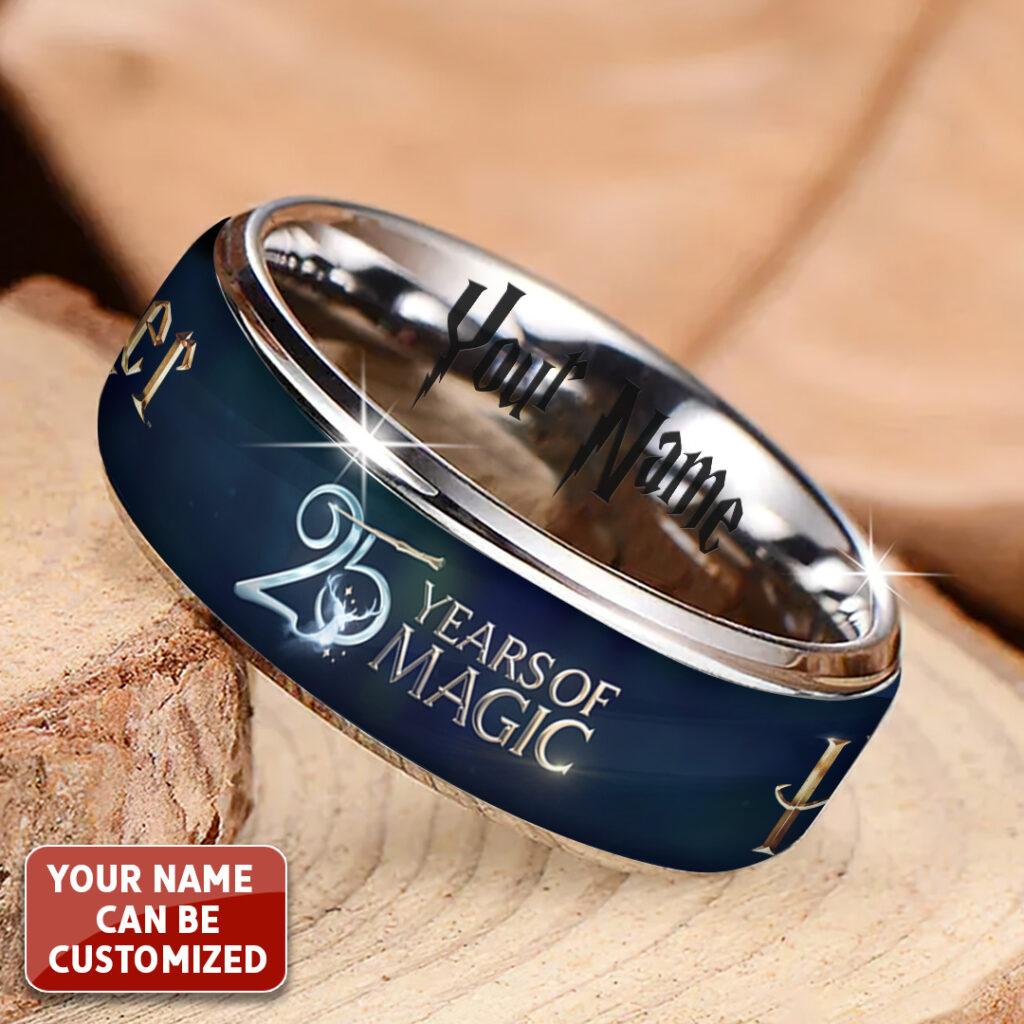 Personalized Harry Potter 25th Anniversary 2026 Custom Alloy Ring ...