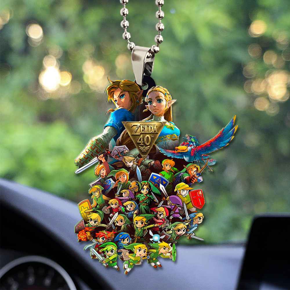 The Legend of Zelda 40th Anniversary Custom shape 2-sided Acrylic Car ...