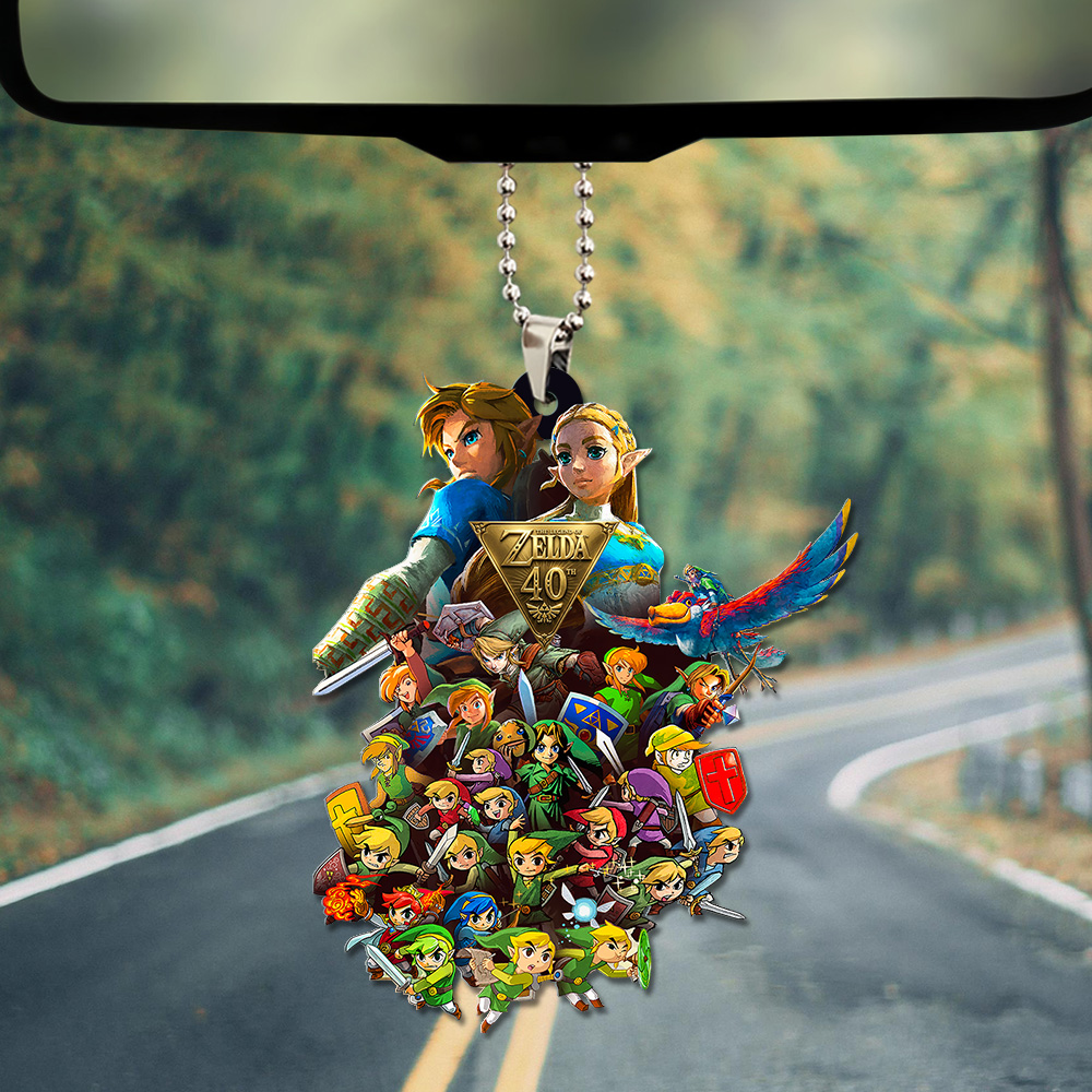 The Legend of Zelda 40th Anniversary Custom shape 2-sided Acrylic Car ...