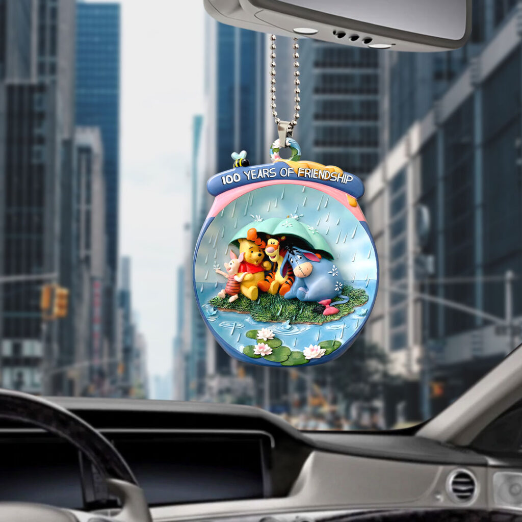 Winnie-the-Pooh 100th Anniversary Custom shape 2-sided Acrylic Car ...