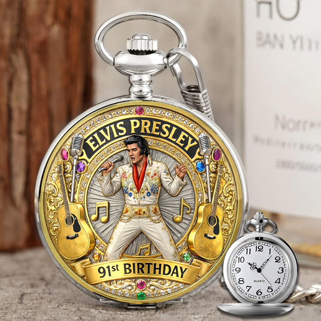 Elvis Presley 91st Anniversary Pocket Watch – HOATT16047 | Gifnestbuys