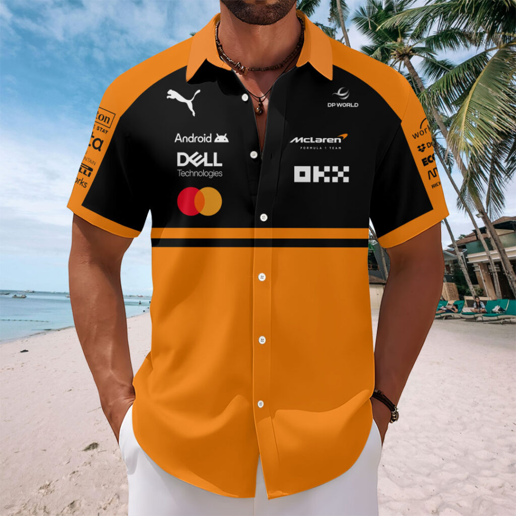 McLaren Formula One Team 2026 Short Sleeve Button-Down Shirt ...