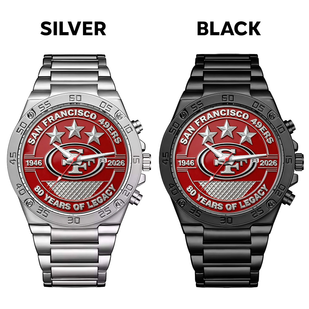 San Francisco 49ers 80th Anniversary Gentleman Stainless Steel Watch ...