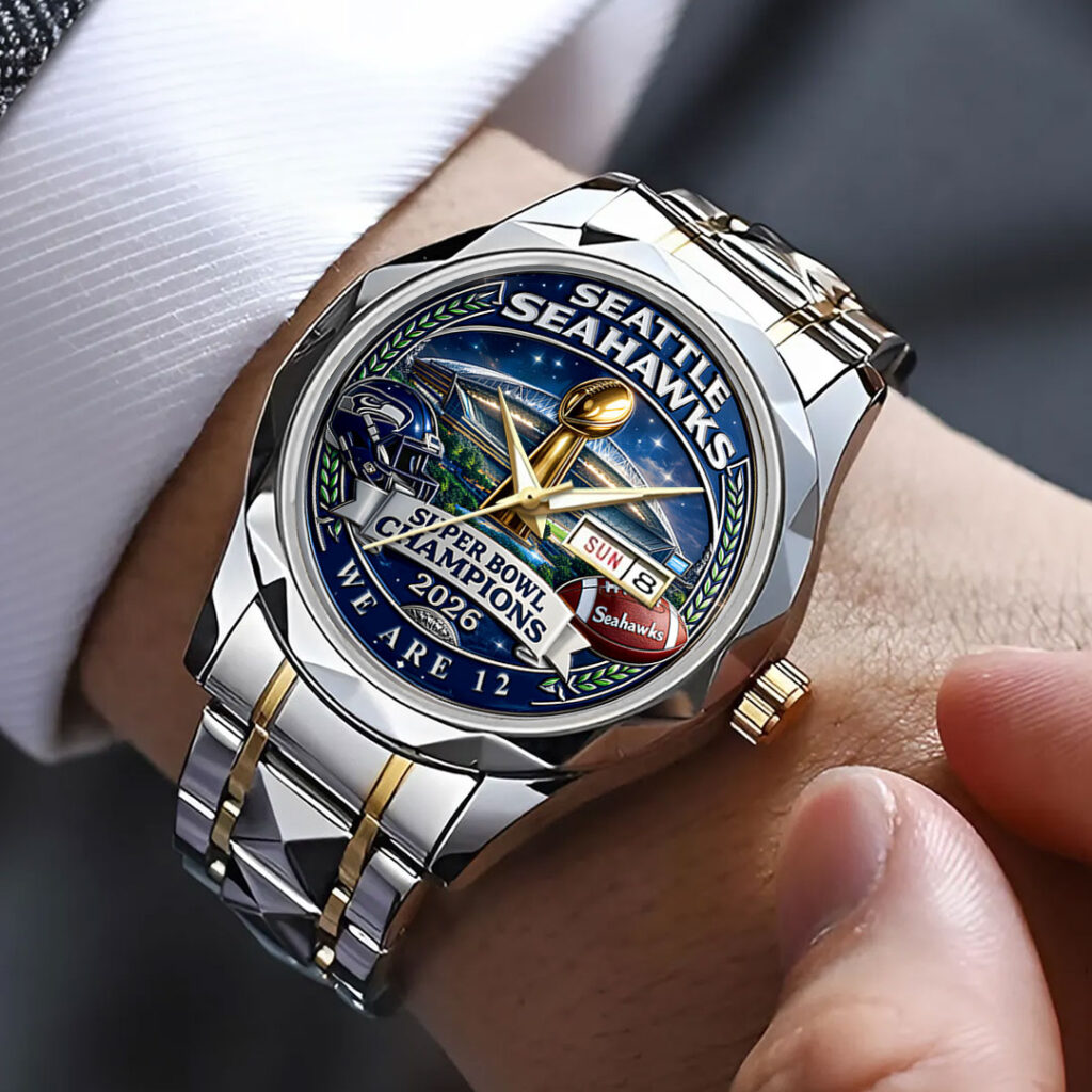 Seattle Seahawks 2025 Super Bowl LX Champions Alloy Luxury Quartz Watch ...