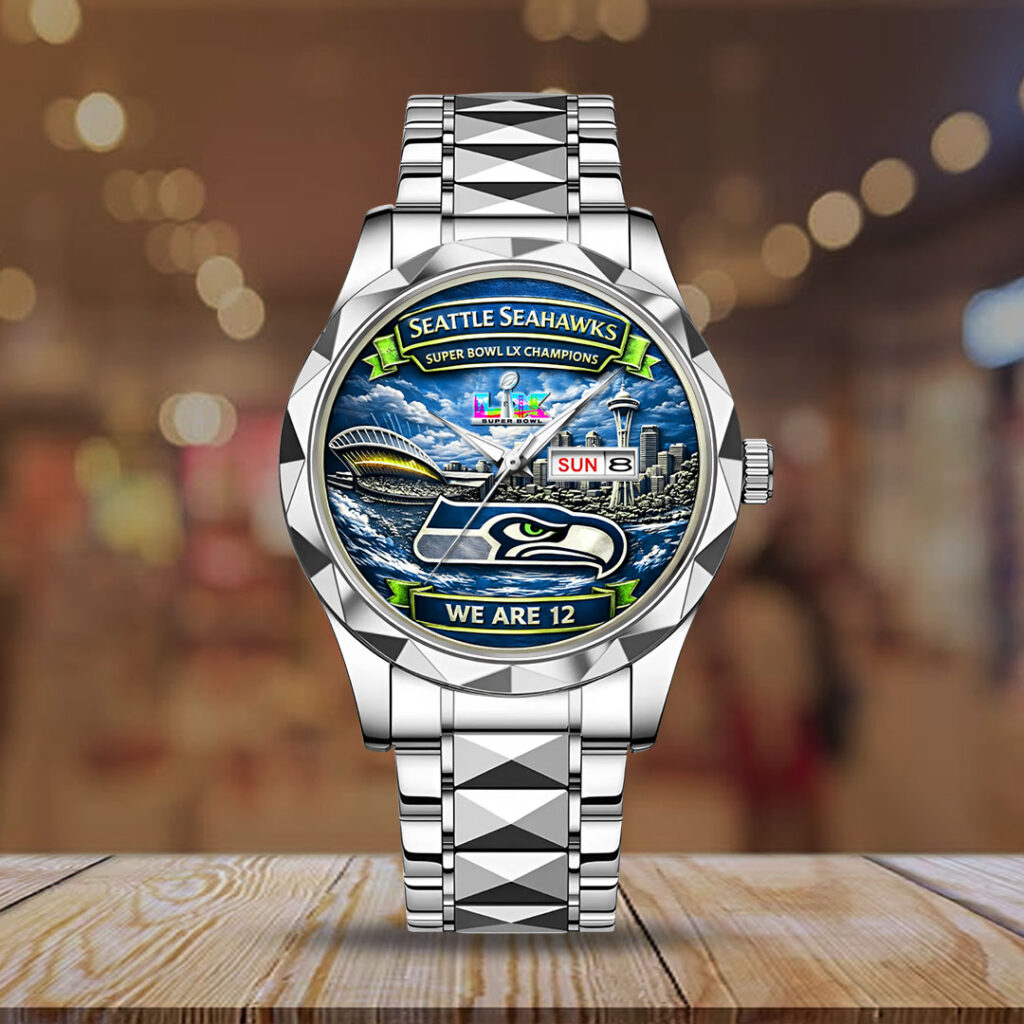 Seattle Seahawks 2025 Super Bowl LX Champions Alloy Luxury Quartz Watch ...