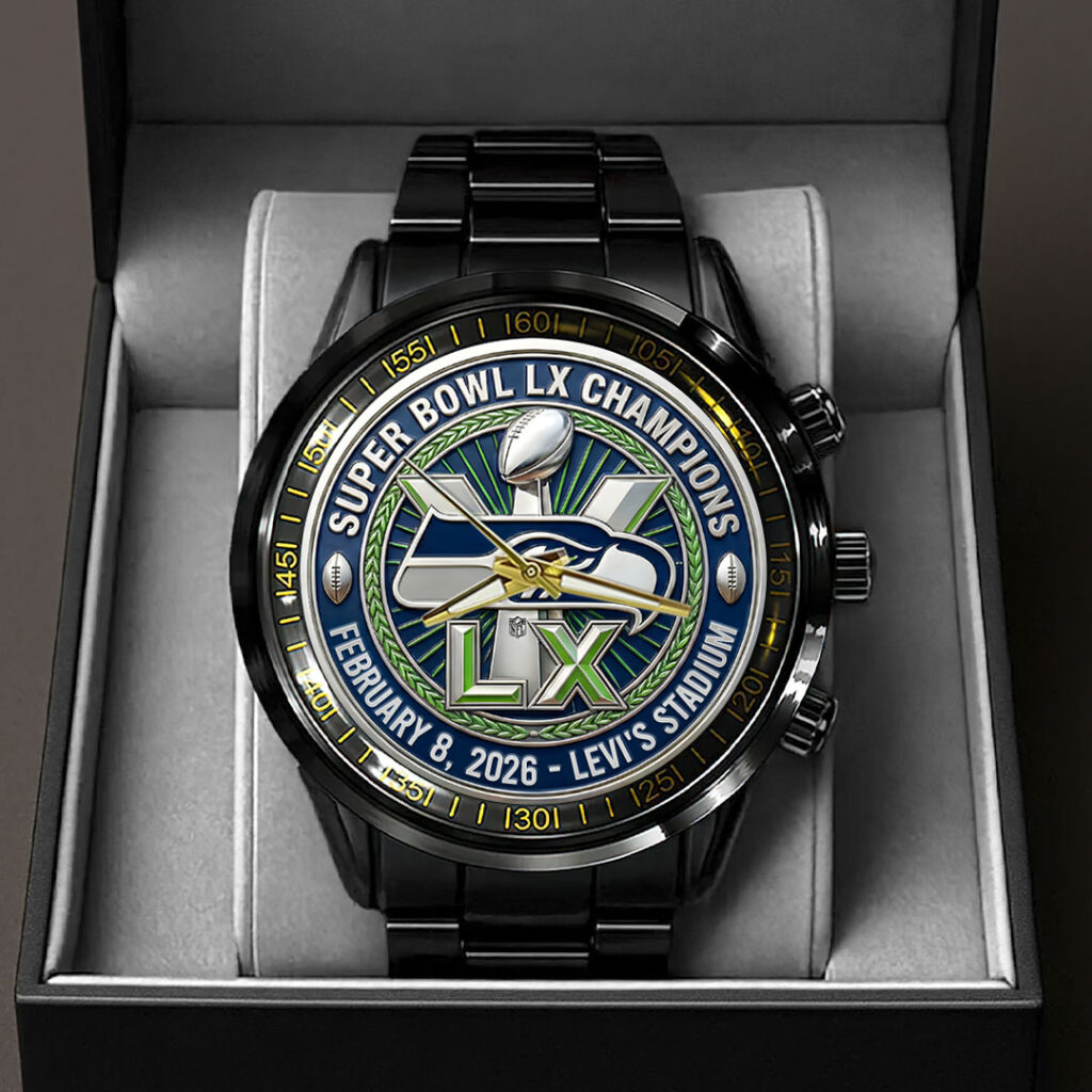 Seattle Seahawks 2025 Super Bowl LX Champions Black Stainless Steel ...